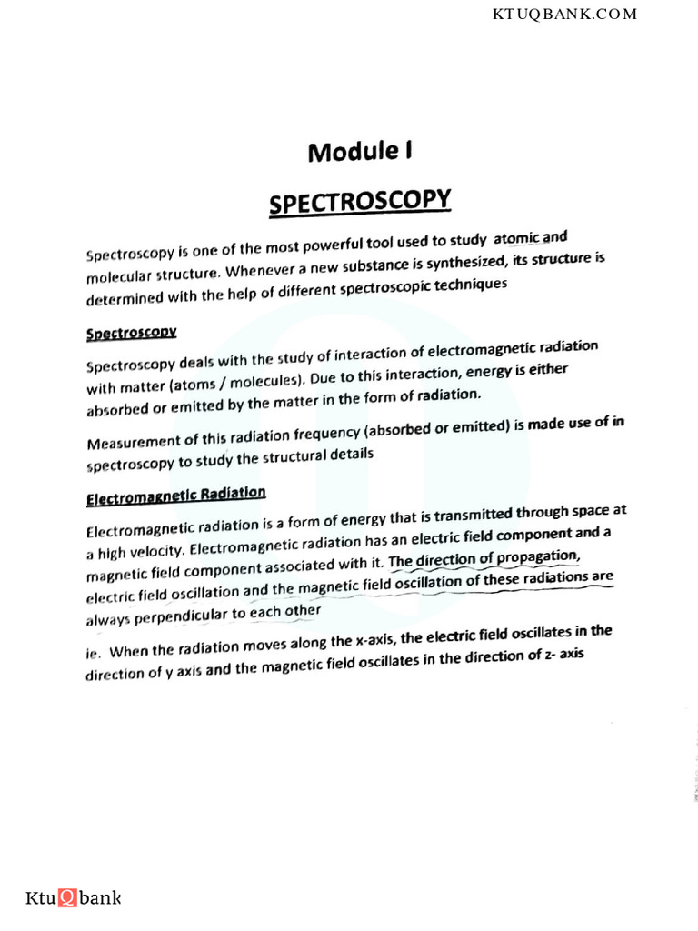 Chemistry Module 1 - KtuQbank | PDF