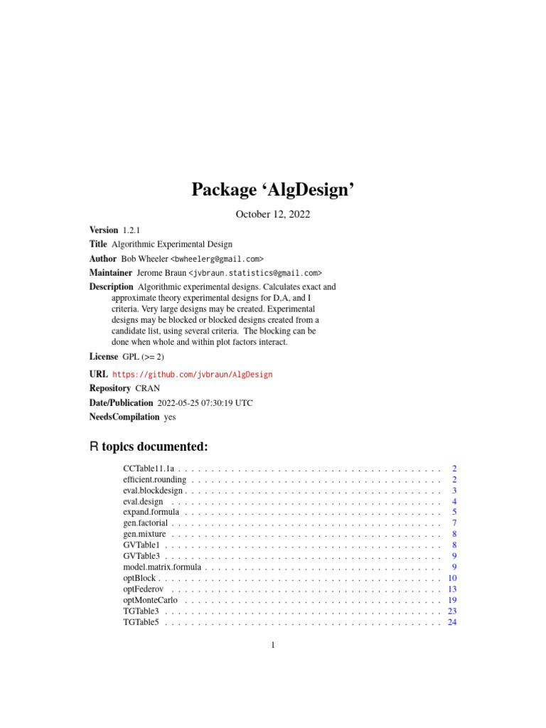 Alg Design | Download Free PDF | Matrix (Mathematics) | Variance