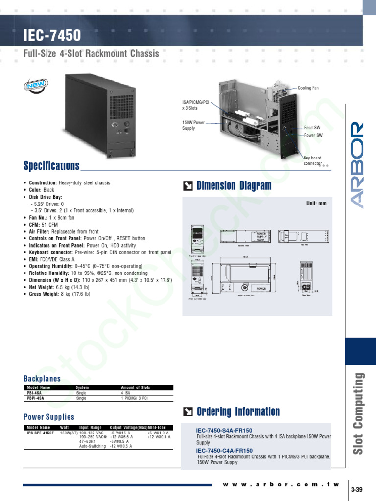 ARBOR IEC-7450 Datasheet | Download Free PDF | Computer Architecture ...