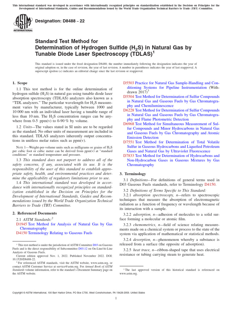 Astm D 8488 - 22 | PDF | Absorption Spectroscopy | Infrared