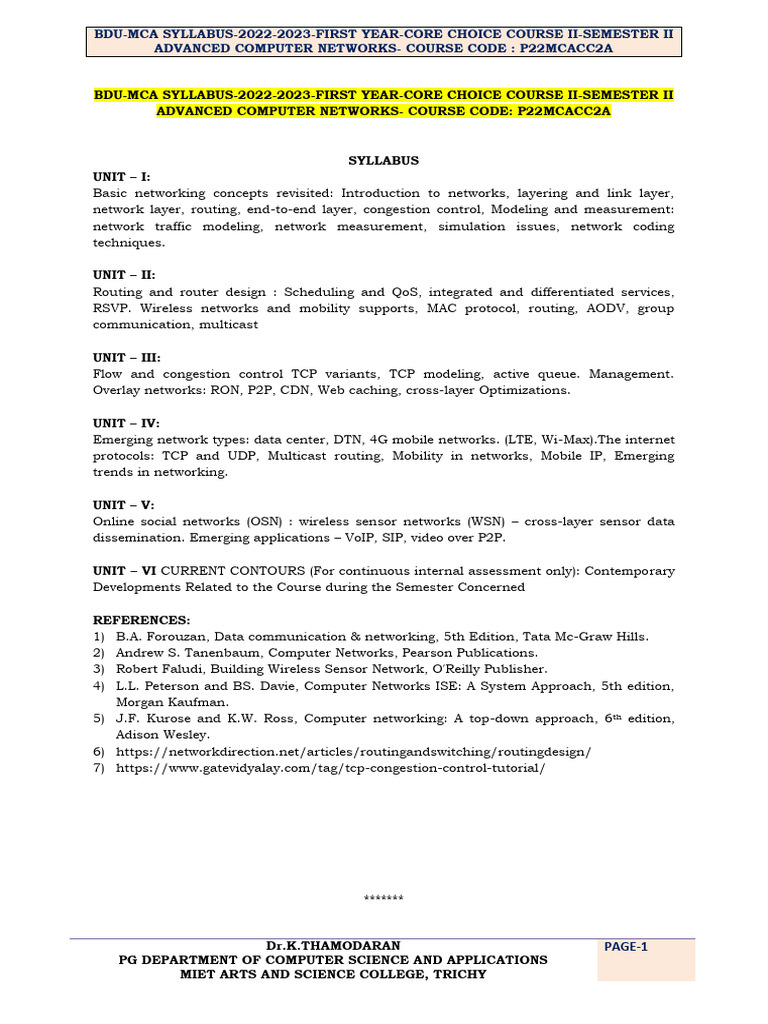 Notes-Dr KT-ADV CNW - Updated 5 Units-6.1.2023 | PDF | Network Topology ...