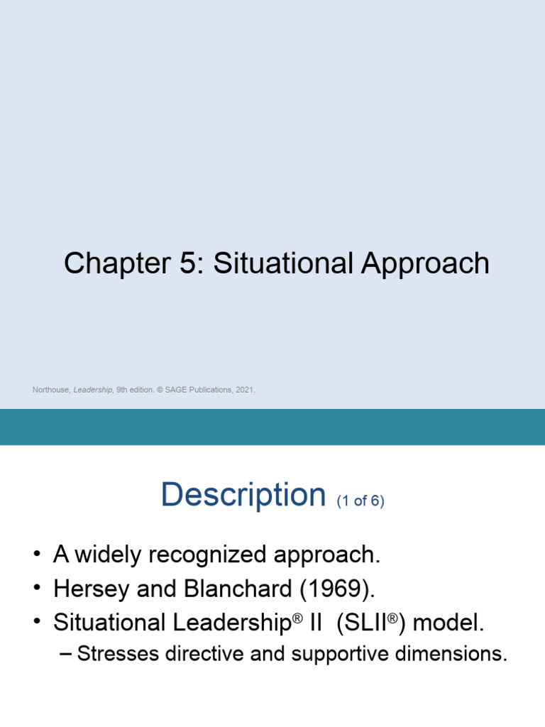Chapter 5 Situational Approach | PDF | Career & Growth
