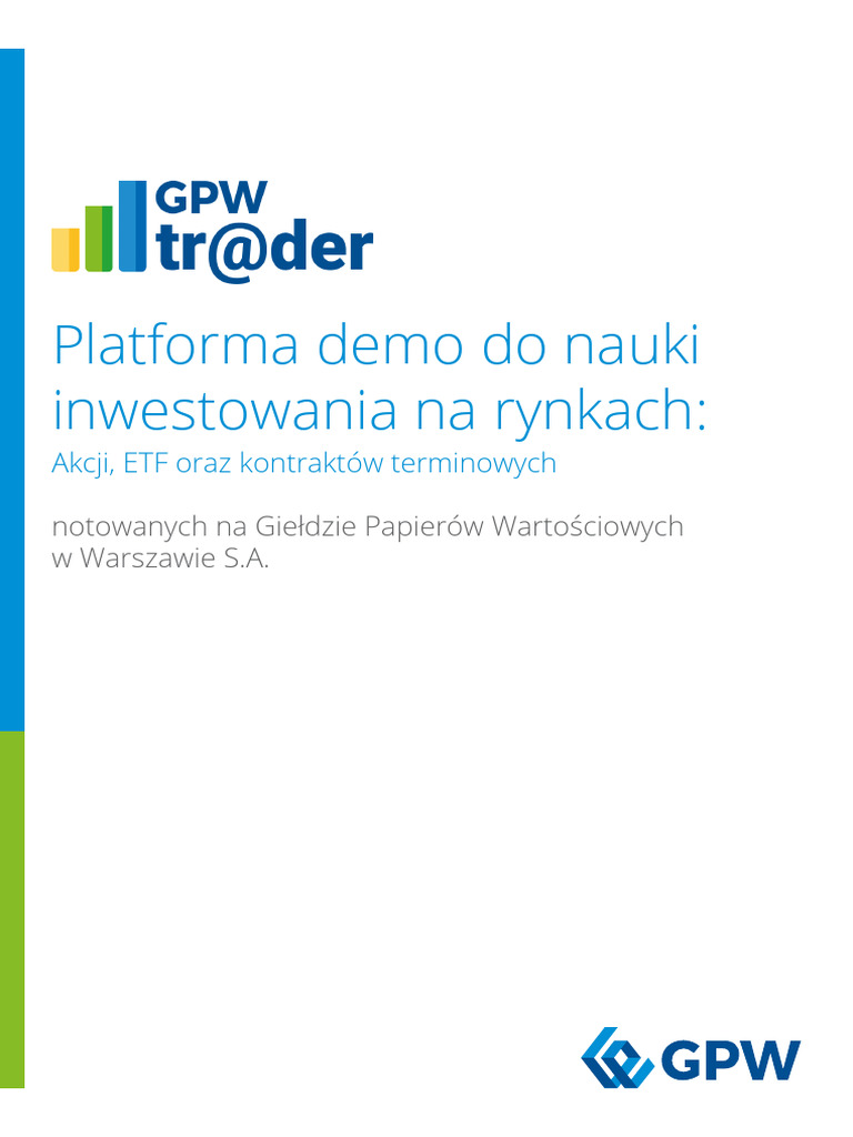 GPW SIGG Wirtualna Giełda Instrukcja Obsługi Gry | PDF