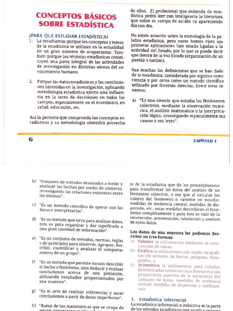 Conceptos Básicos de Estadística | PDF