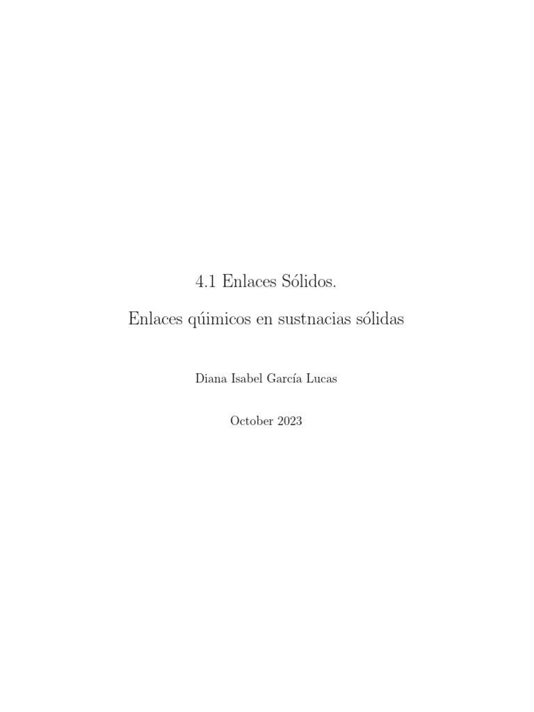 Propiedades de Enlaces en Sólidos | PDF | Enlace covalente | Enlace químico