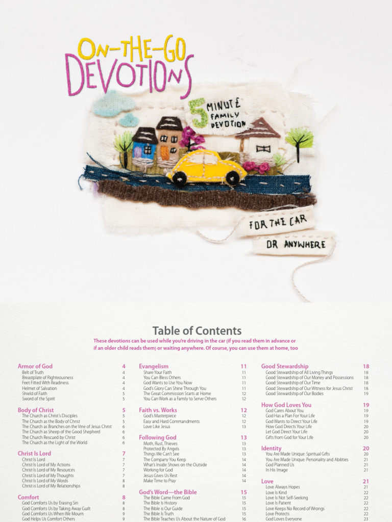 On The Go Devotions | PDF | Jesus | God