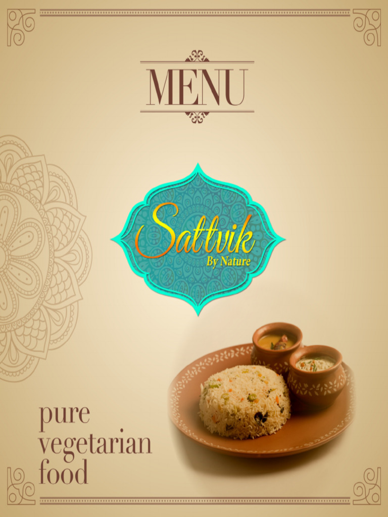 Sattvik Menu | PDF | Indian Cuisine | Kebab