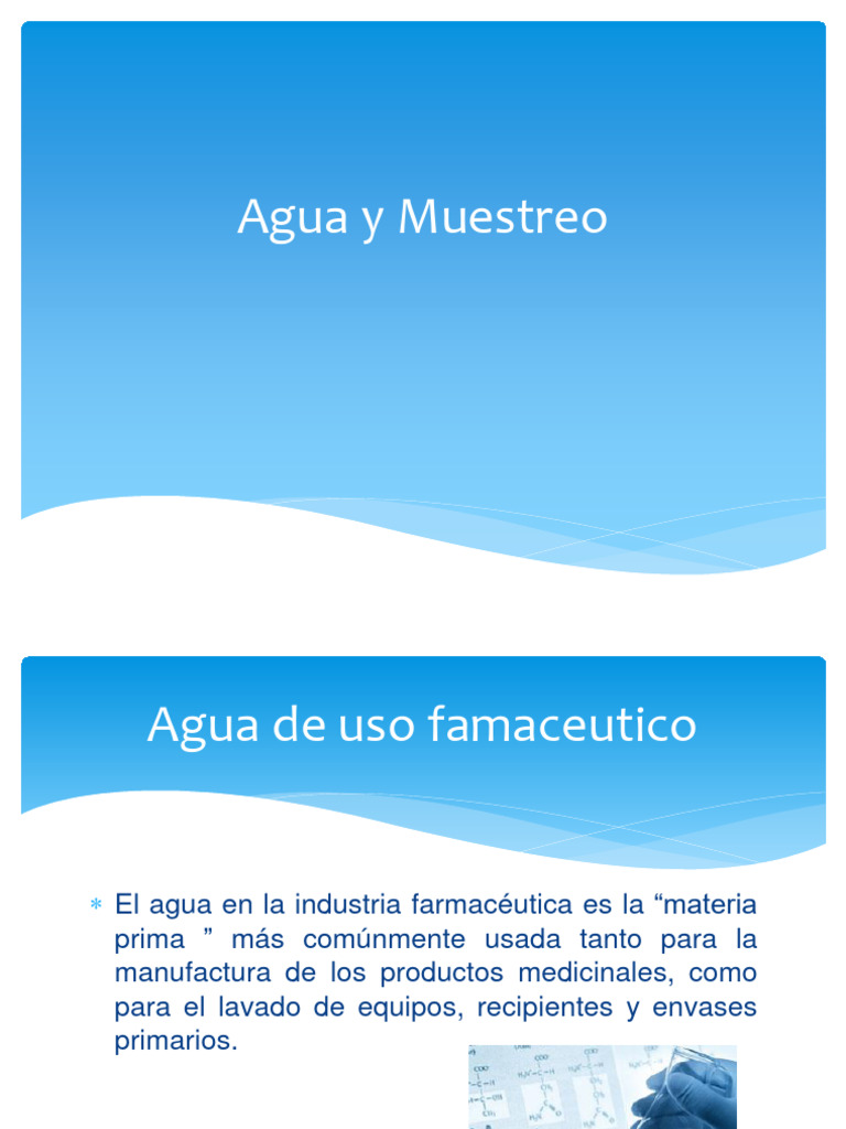 Agua y Muestreo | PDF | Agua | Muestreo (Estadísticas)