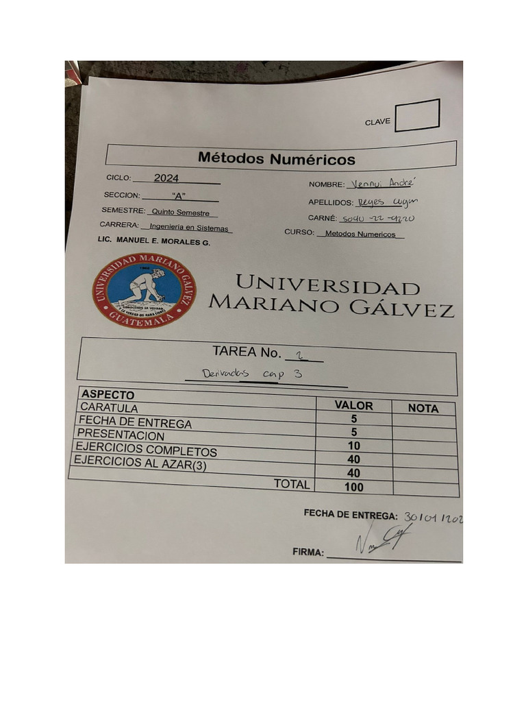 Derivadas Ejer | PDF