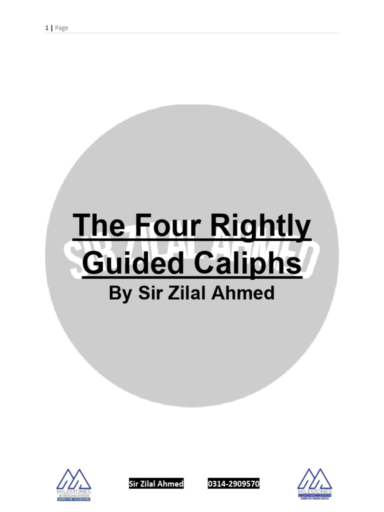 The Four Rightly Guided Caliphs (1) | PDF