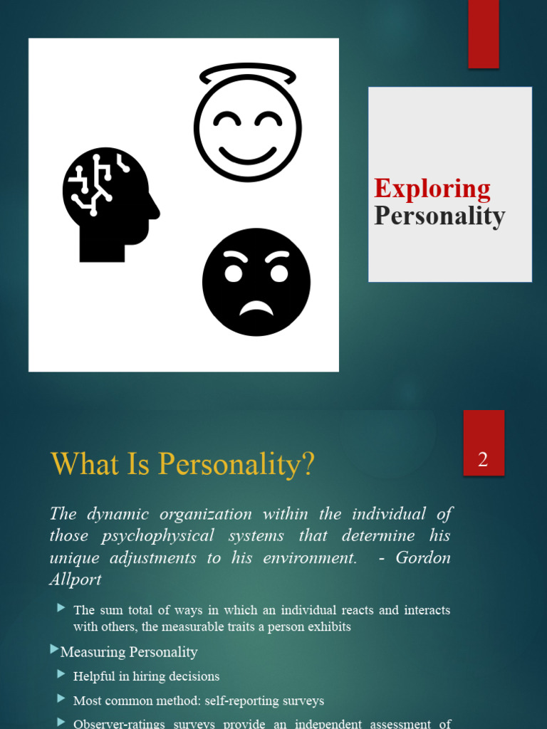 Session 3-4 Personality | PDF | Psychological Theories | Scientific Theories