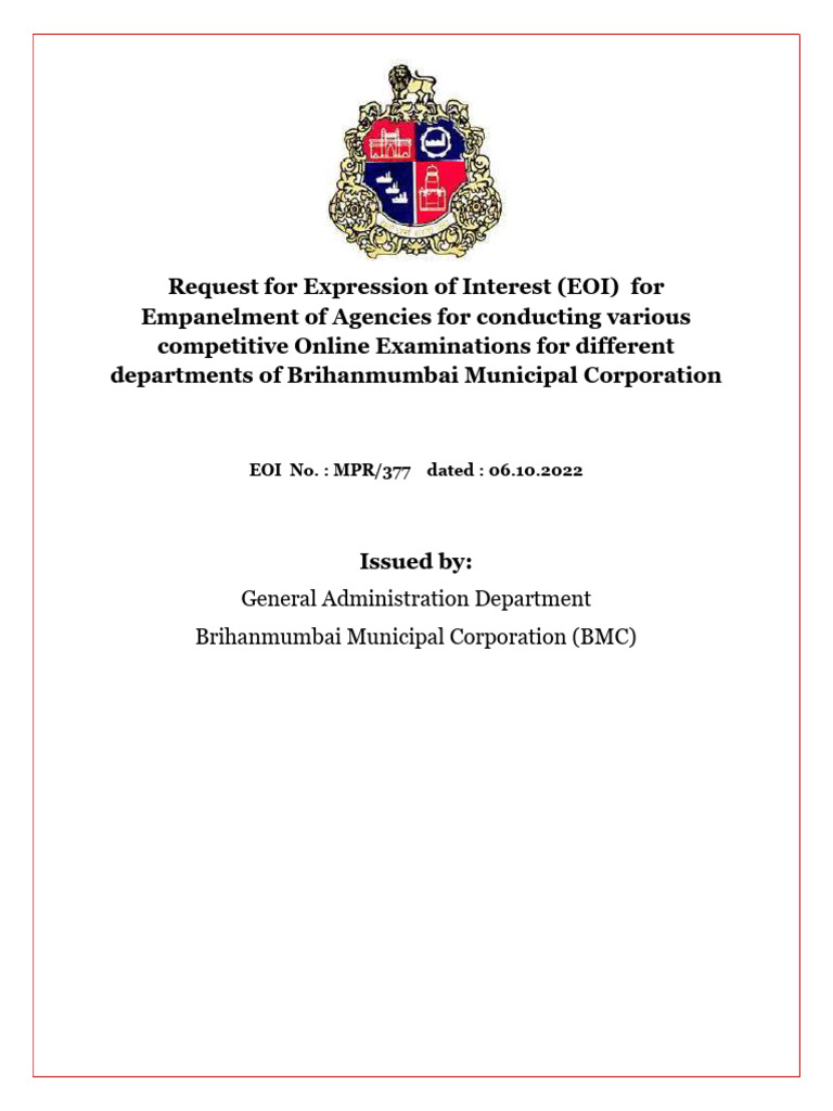 Brihanmumbai Municipal Corporation (BMC) | PDF | Operating System | Internet