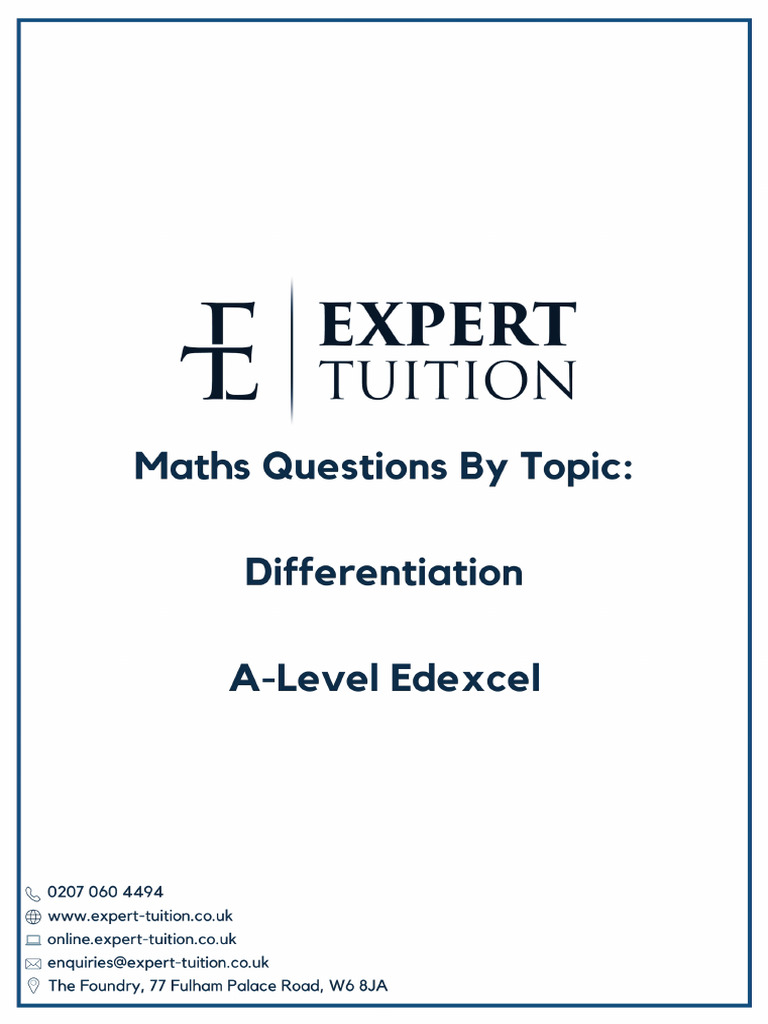 Differentiation | PDF | Area | Geometry