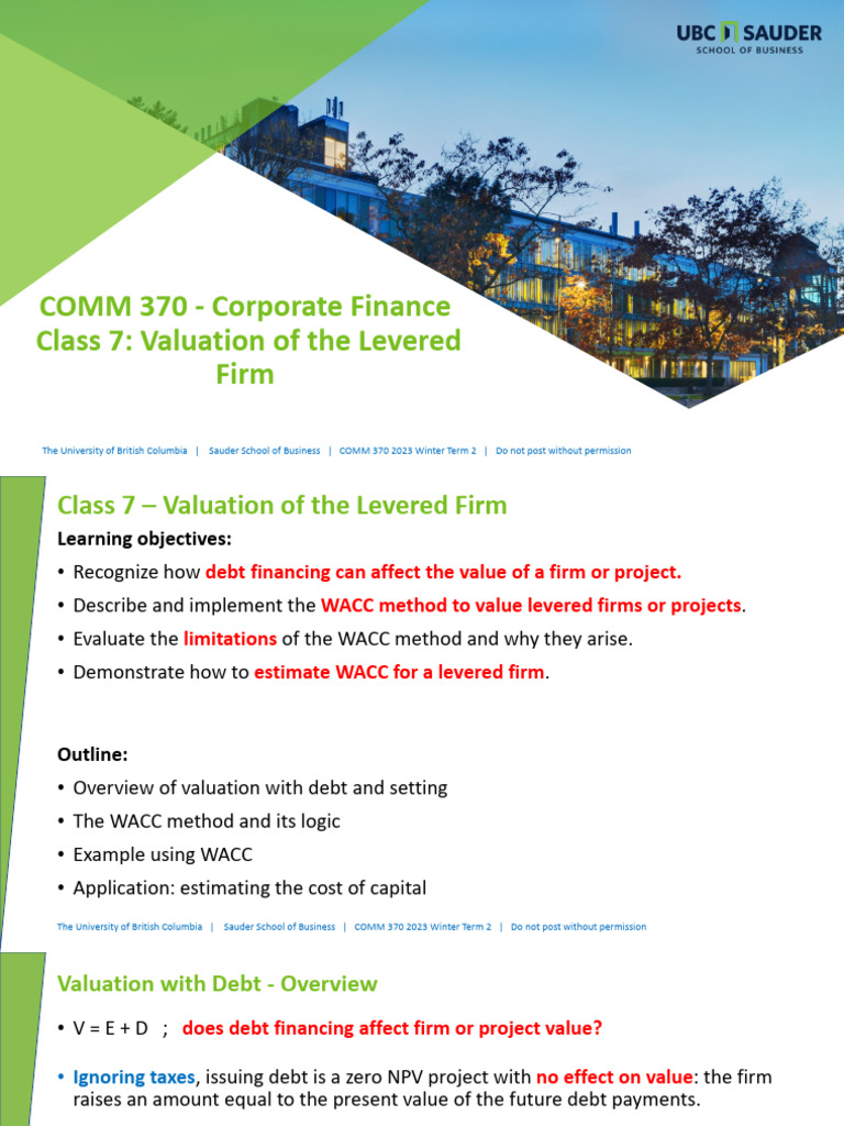 Class 7 - Lecture Notes | PDF