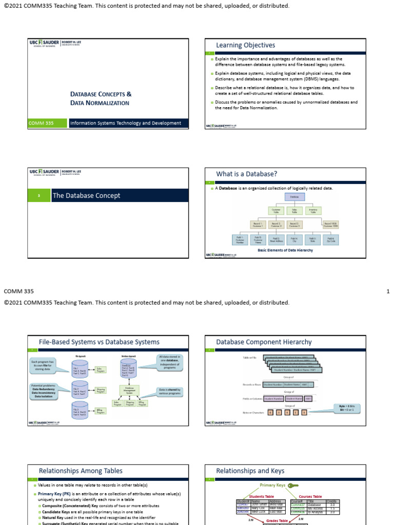 Lecture 02 - Database Concepts | PDF