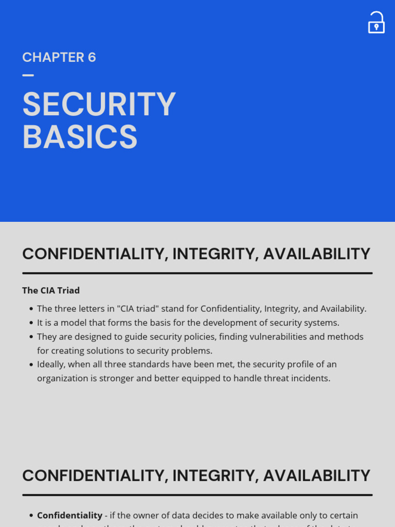 Chapter 6. Security Basics | PDF
