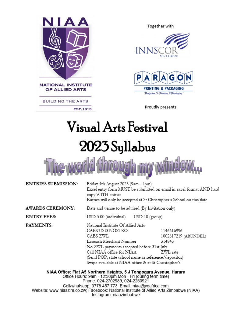 Visual Arts Syllabus 2023 | PDF