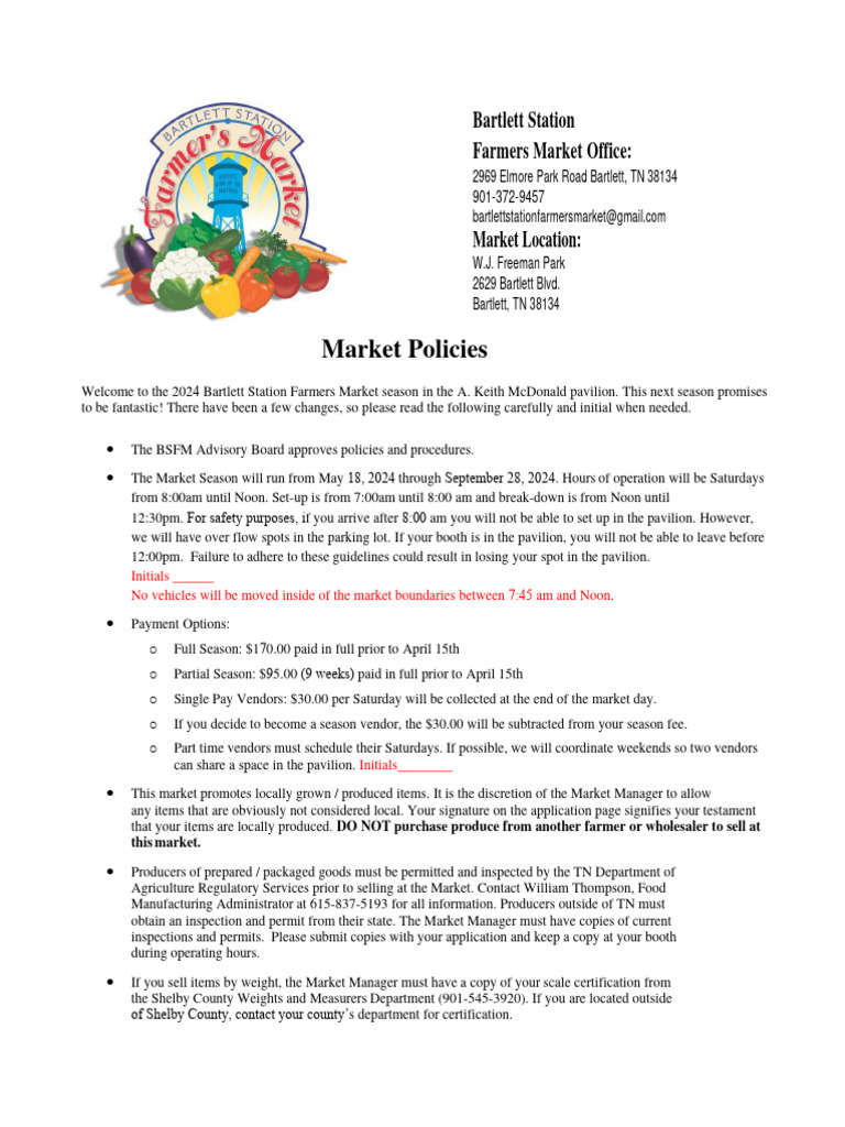 Application Combined Fillable 2024 Farmers Market Application Packet ...