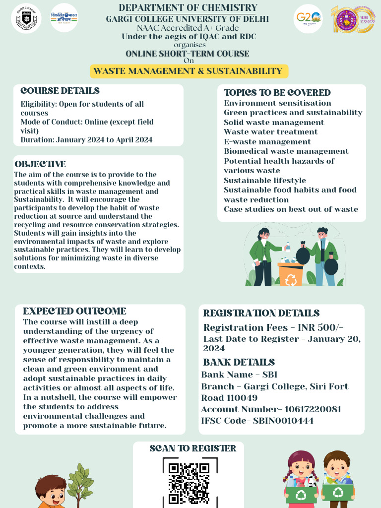 Waste Management & Sustainability Course | PDF | Career & Growth ...