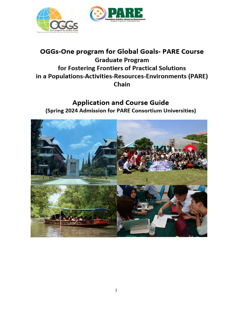 Itp Pare Program | PDF | Urbanization | Economies