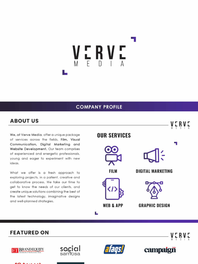 Verve Media Company Profile | PDF