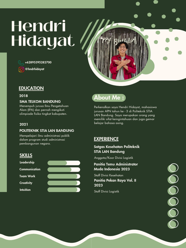 Contoh CV Kreatif | PDF