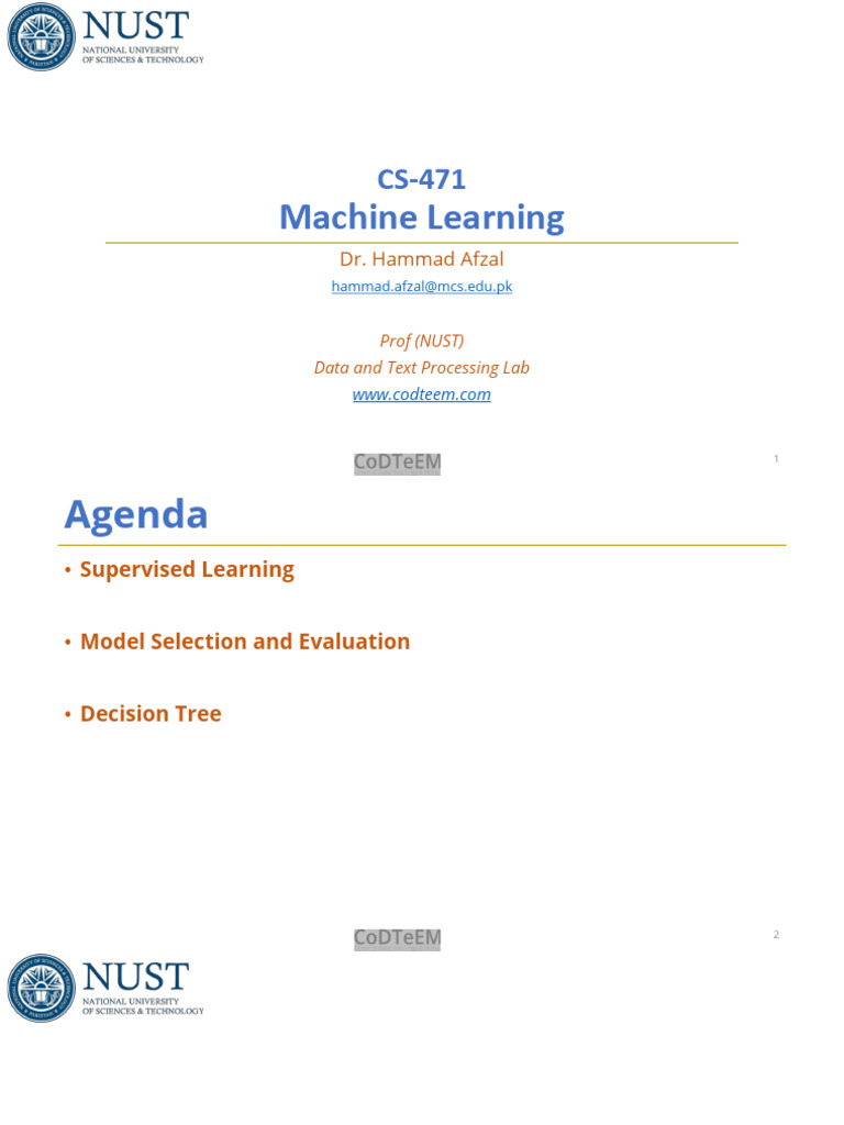 2 Supervised Learning | PDF | Sensitivity And Specificity | Cross Validation (Statistics)