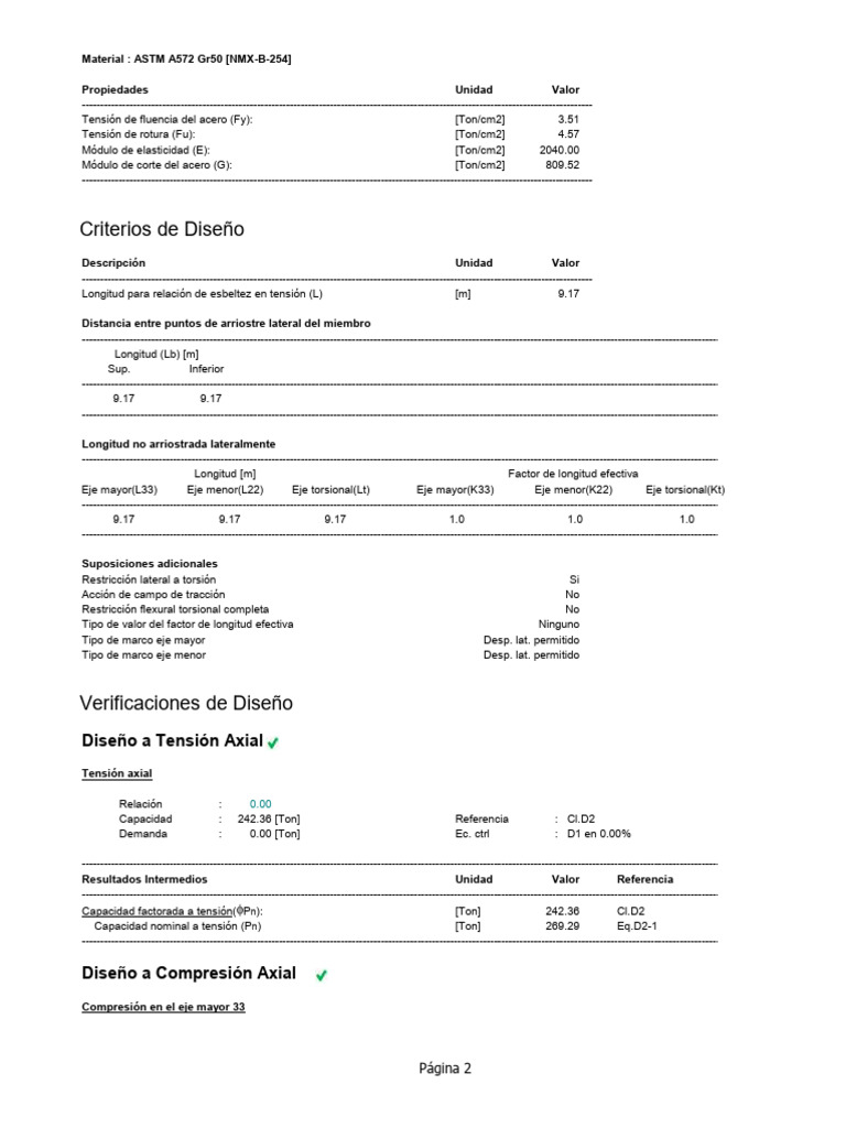 Reporte Viga VM.1-2 | PDF
