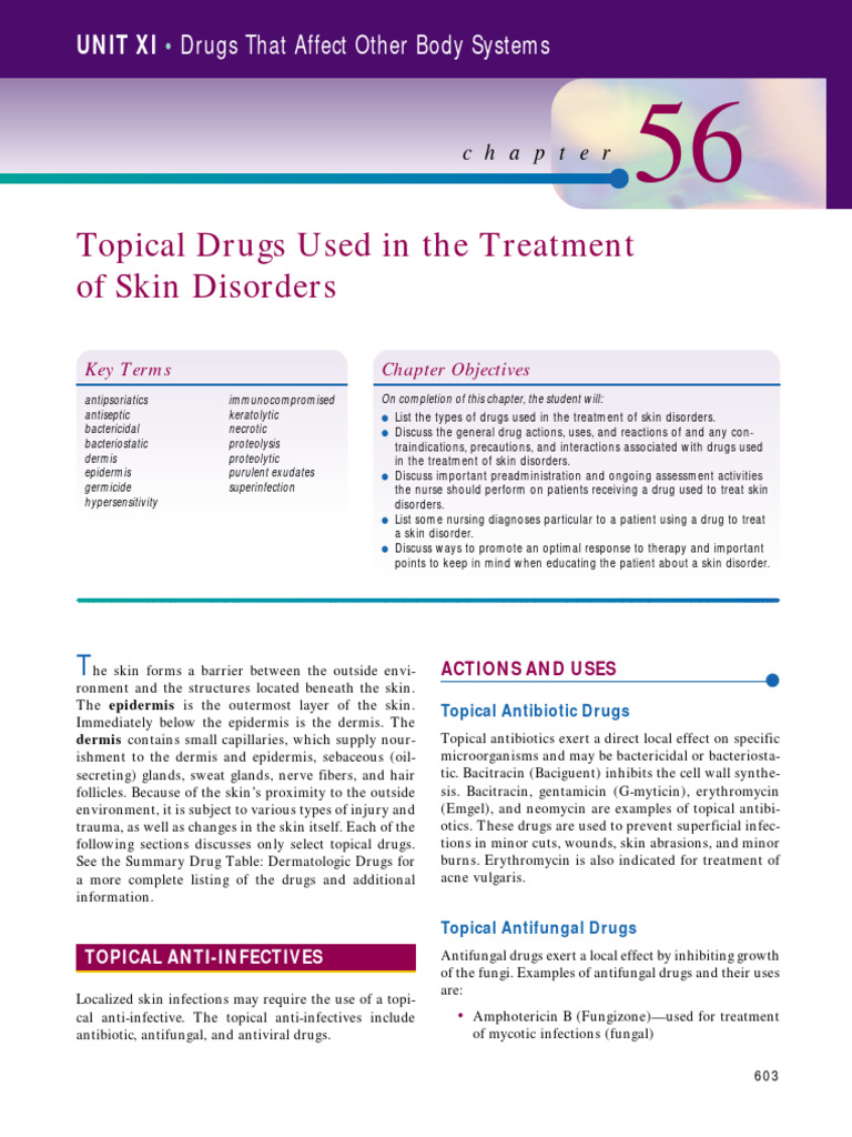 Topical Drugs for Skin Disorders | PDF | Topical Medication | Herpes ...