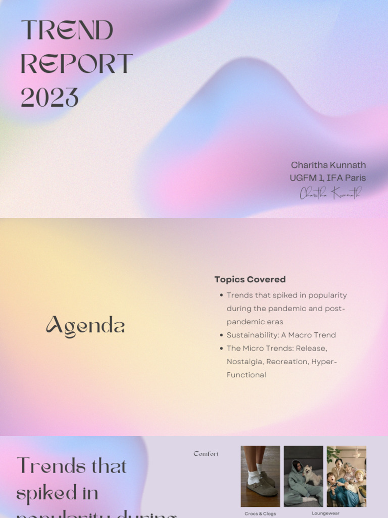 Trend Report 2023 - Charitha K | PDF | Clothing | Fashion