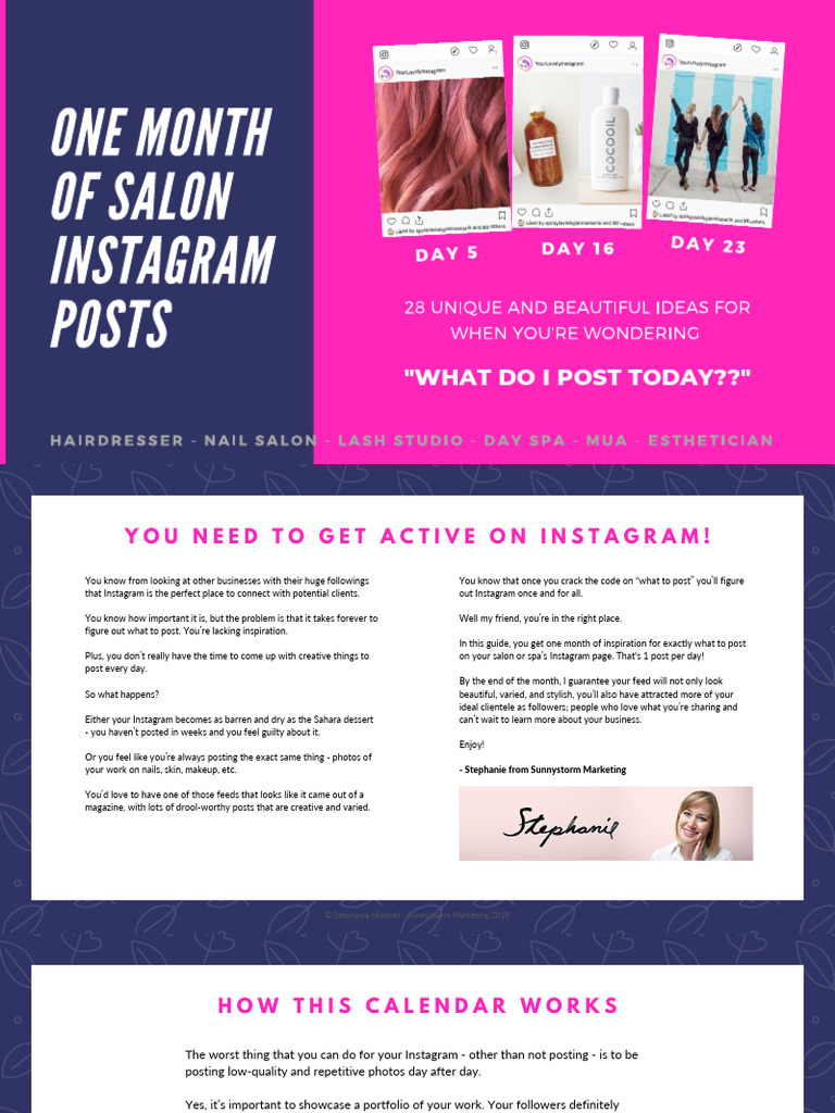 30 Days of Instagram Posts | PDF | Brand