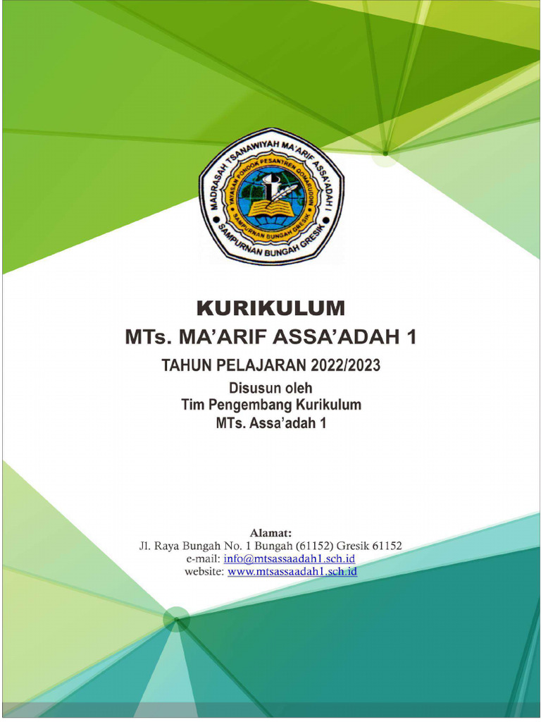 KTSP MTs1 2022 Compressed | PDF | Karier & Perkembangan