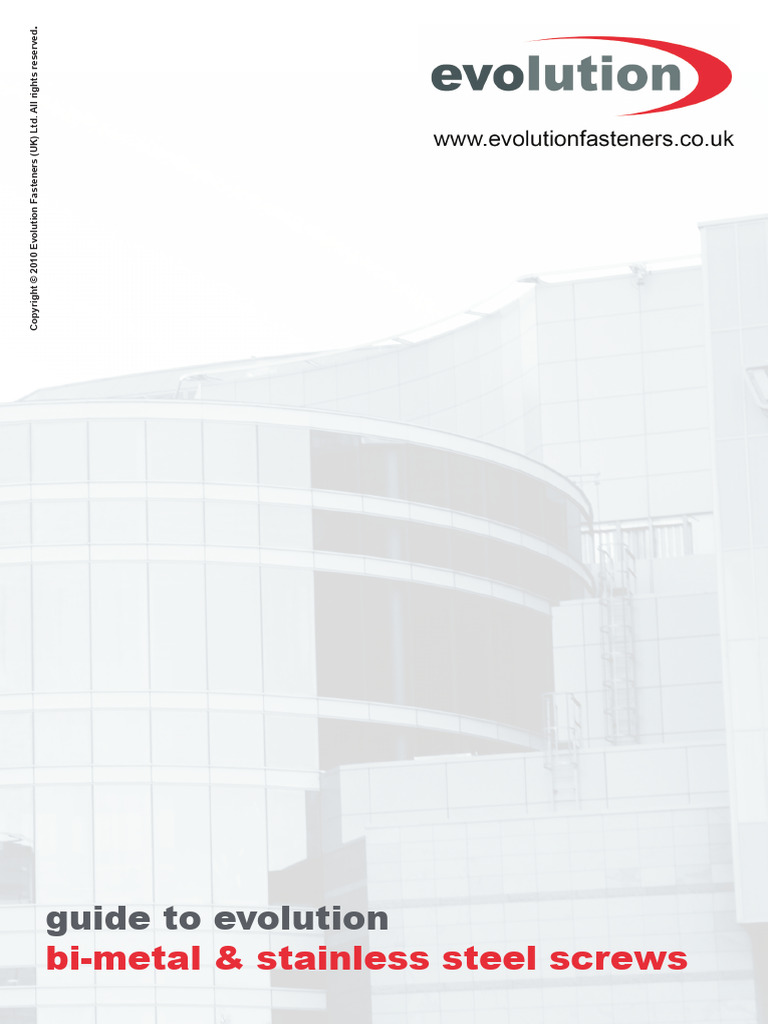 Evolution Bi Metal and Stainless | PDF | Screw | Stainless Steel