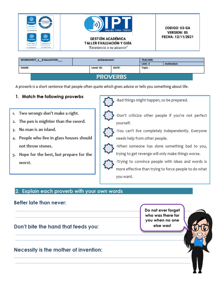 Unit 3 Proverbs-World Cultures | PDF | Proverb