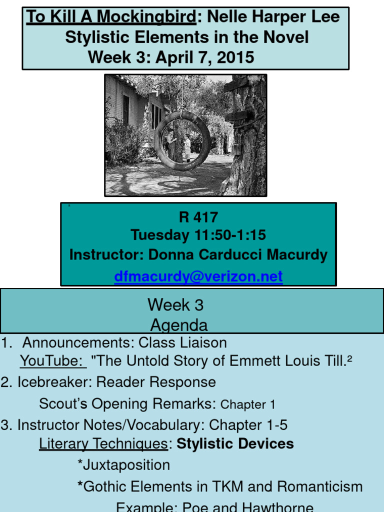 1503-417-Week 3 To Kill A Mockingbird Notes On Setting | PDF | To Kill ...