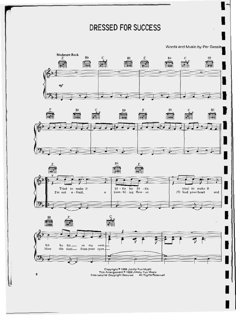 Roxette - Dressed For Success | PDF