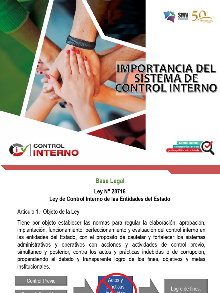 1 Importancia Objetivos Fases SCI SMV Dic-2019 | PDF | Corrupción política | Responsabilidad