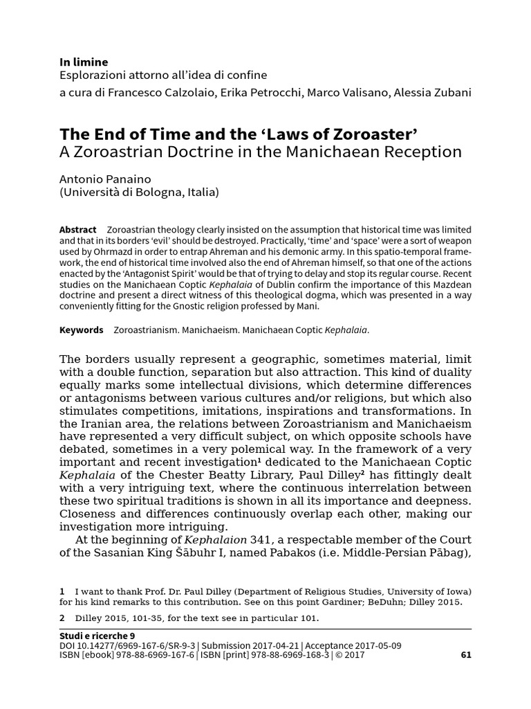The End of Time and The Laws of Zoroast 2 | PDF | Zoroastrianism | Hell