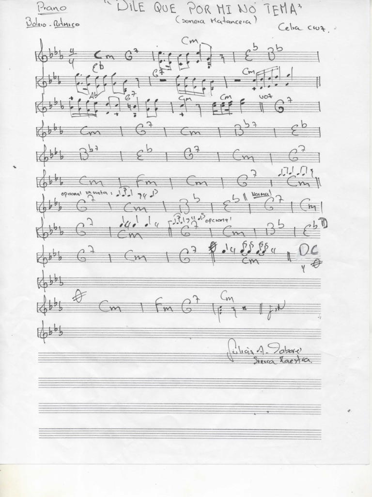 DILE QUE POR MI NO TEMA | PDF