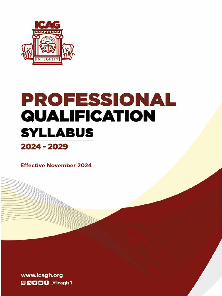 Icag New Syllabus 2024 | Download Free PDF | Accounting | Audit