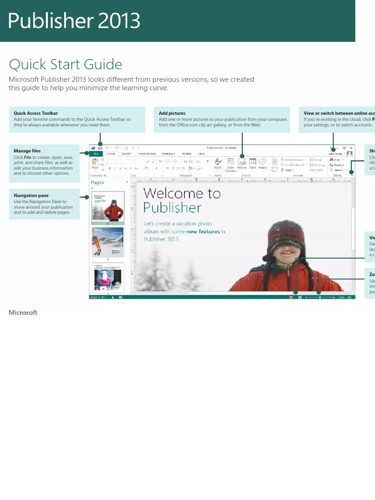 Manual Microsoft Publisher 2013 (6 Páginas) | PDF | Computing Platforms ...