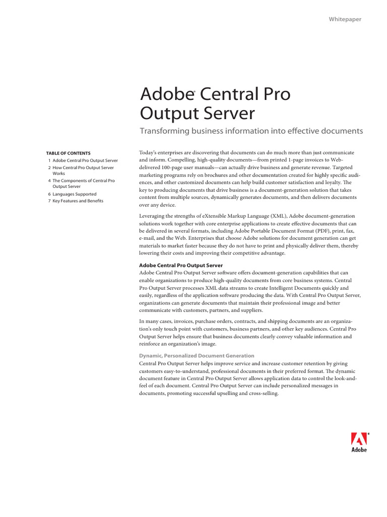 Manual Adobe Present Central Pro 5.7 (7 Páginas) | PDF | Server ...