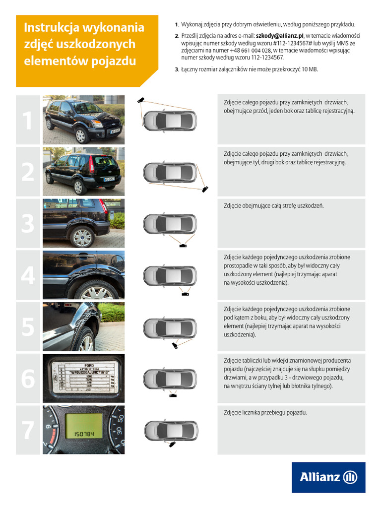 1 Instrukcja Wykonania Zdjec Pojazdu | PDF