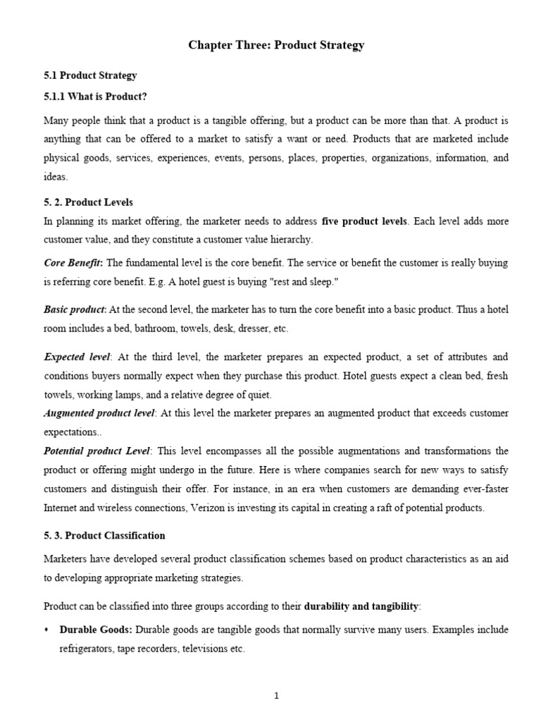 Chapter 5 Product Strategies | PDF | Marketing | Brand
