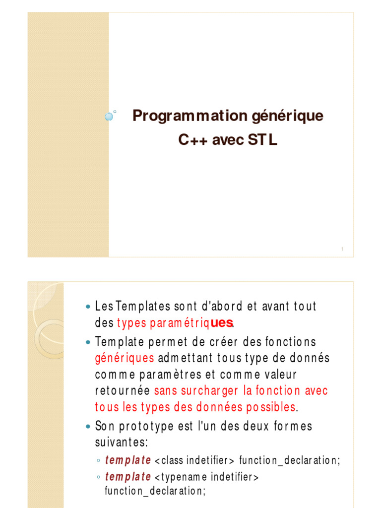 STL Template | PDF