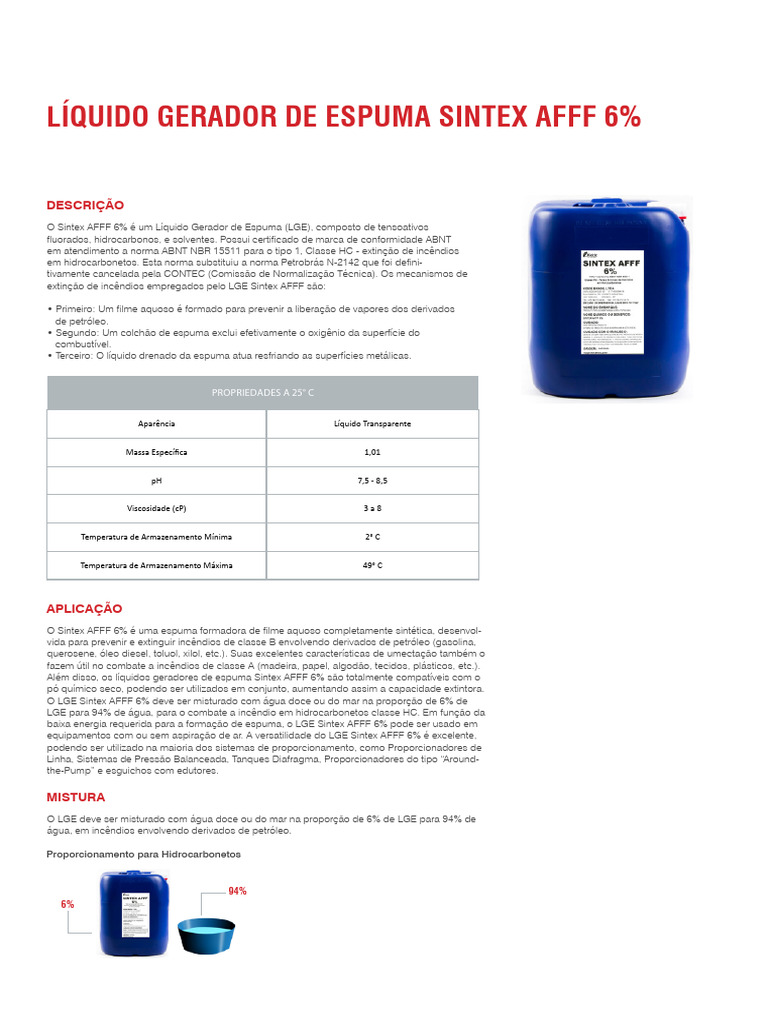 Sintex AFFF 6 - tcm530-64540 | PDF | Tecnologia e Engenharia