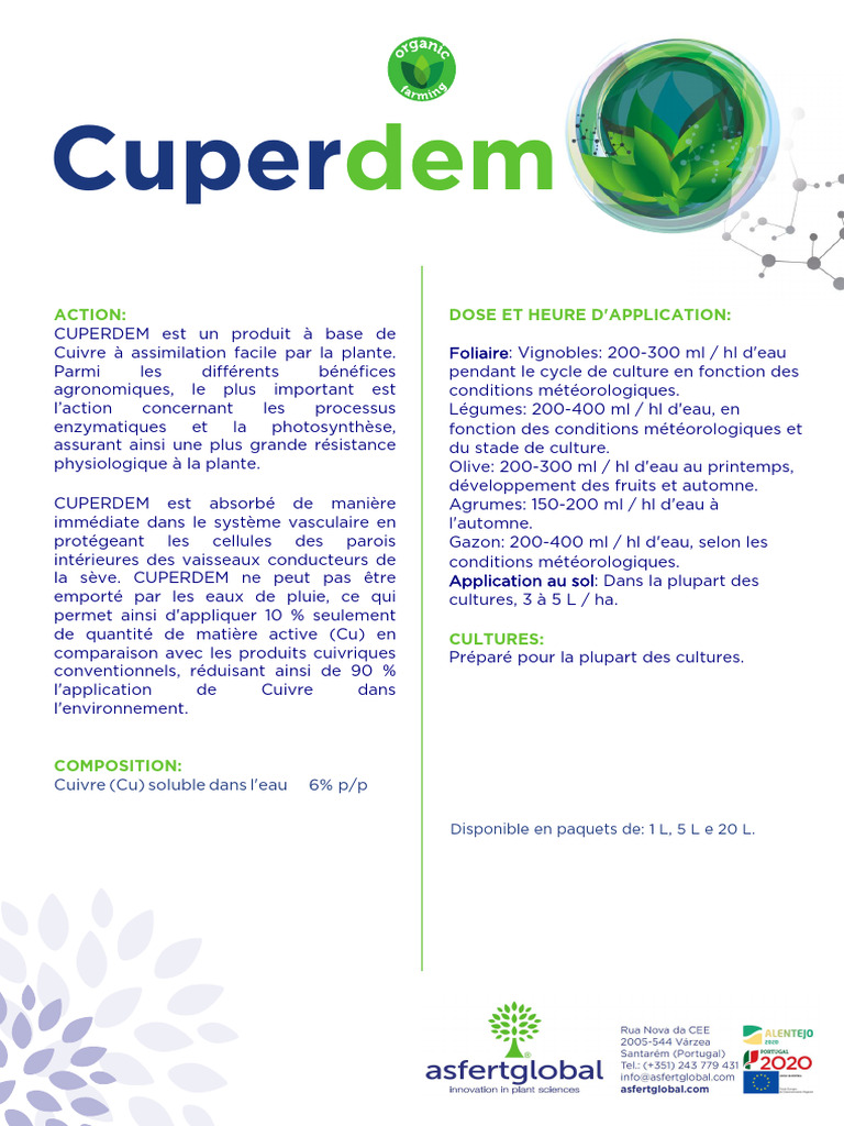 TDS Cuperdem FR | PDF