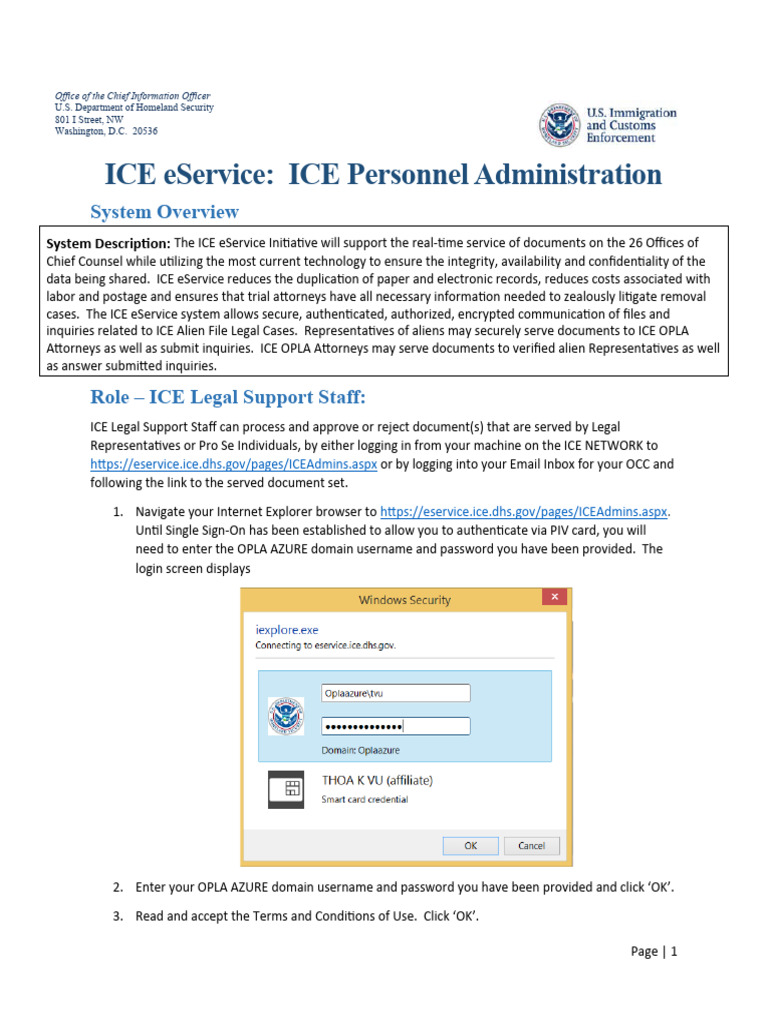 OCMS EService User Guide For ICE Users | PDF | Password | Login
