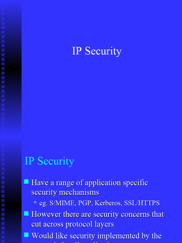 Ipsec | PDF | Internet Protocols | Transmission Control Protocol