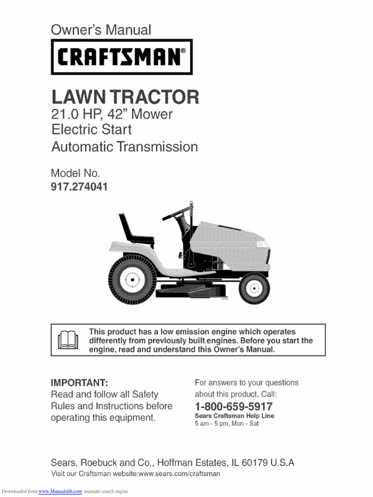 Craftsman lt1000 21 hp manual store